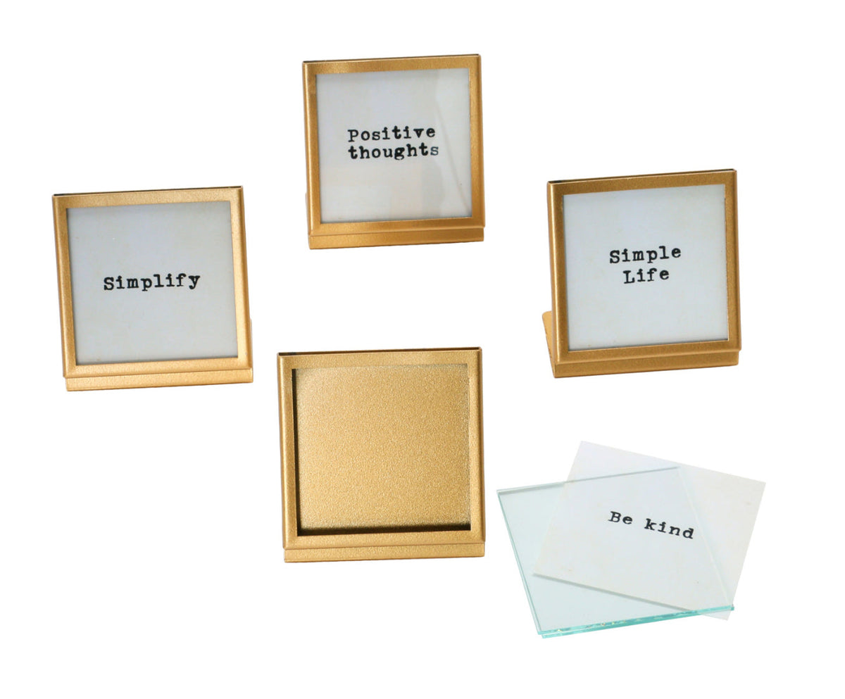 Creative Co-Op Frame with Uplifting Saying - “Positive Thoughts ...