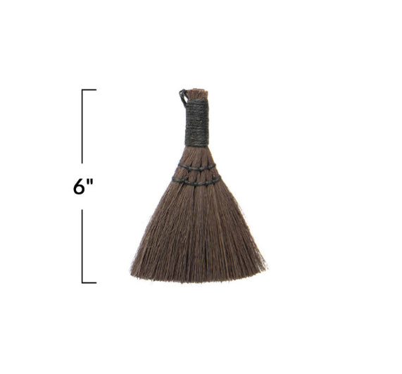 Creative Co-Op Whisk Broom with Yarn Wrapped Handle - Brown – Bailey Road