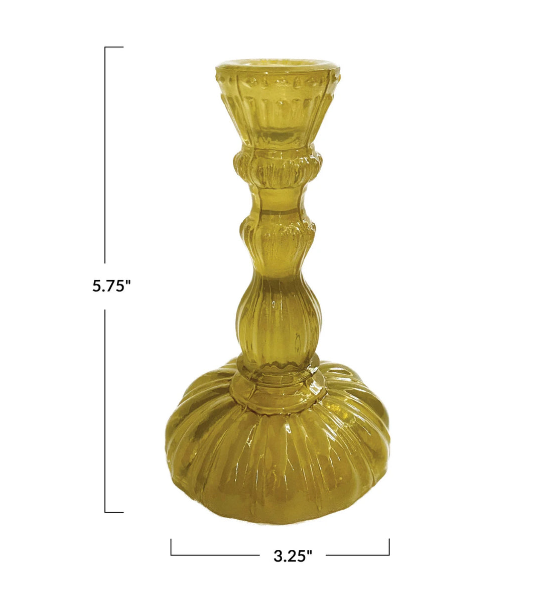 Creative Co-Op Embossed Recycled Taper Candle Holder – Bailey Road