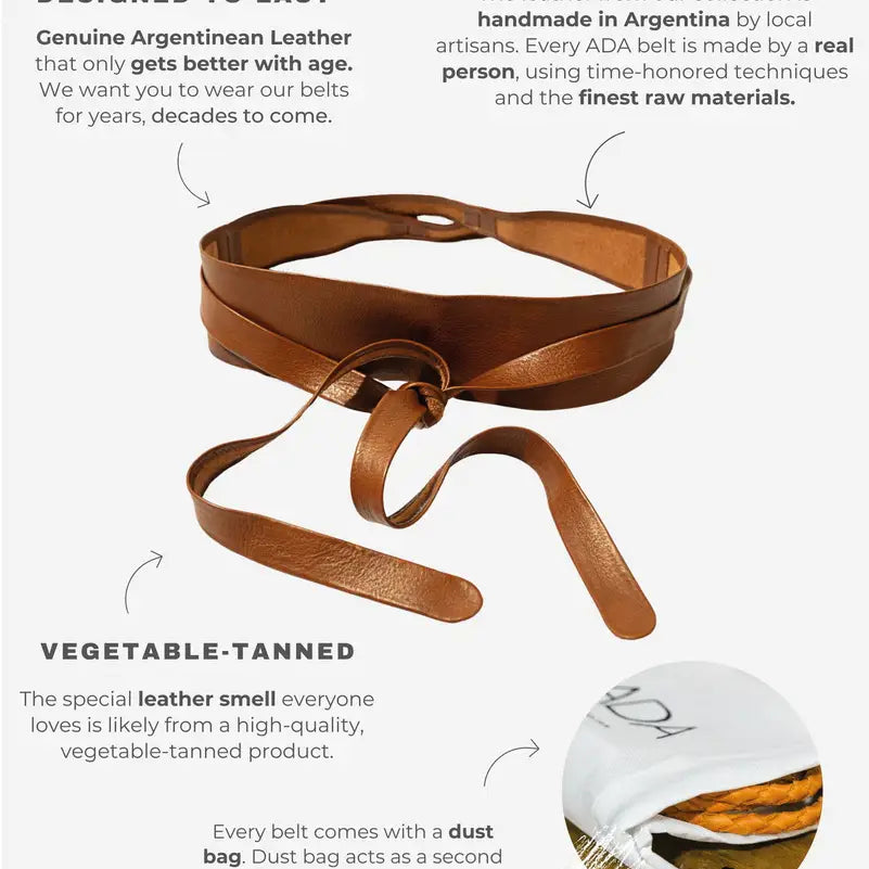 ADA Collection Belts Wrap Belt - whiskey – Bailey Road
