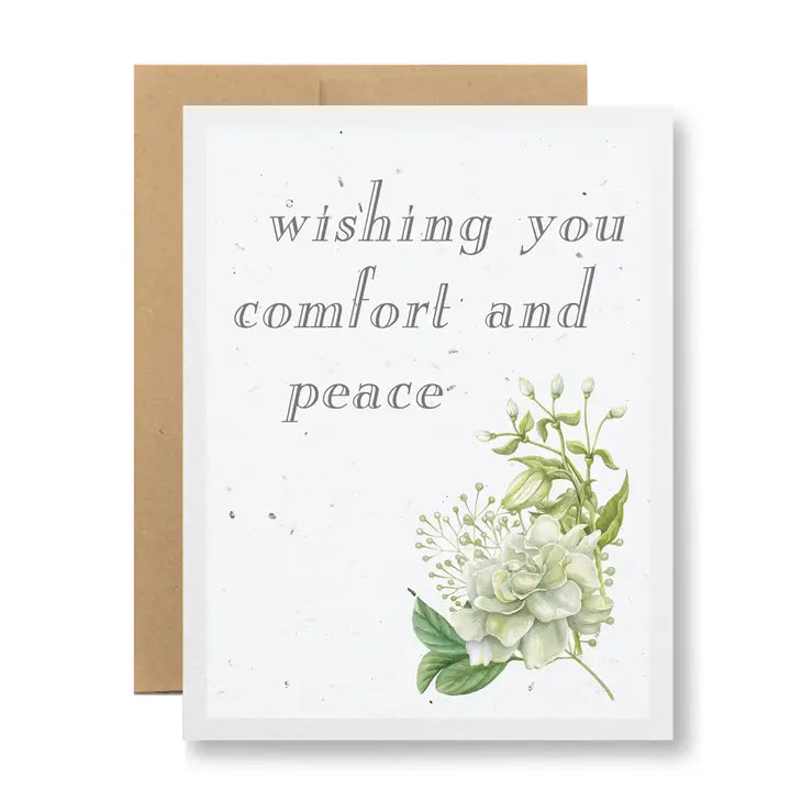 Seedy Cards Wishing You Comfort & Peace Greeting Card – Bailey Road