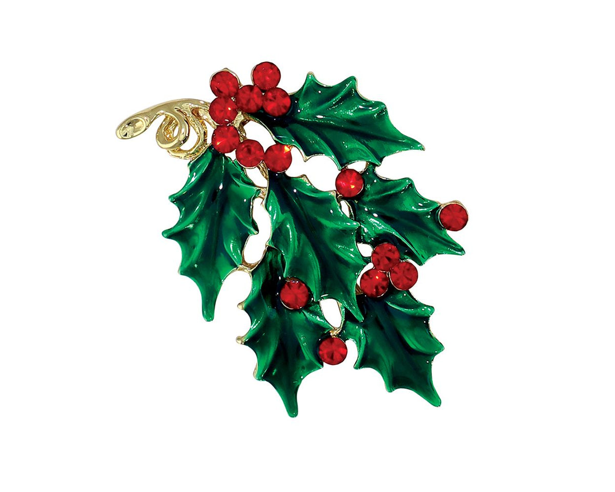 Periwinkle Holly Leaf Pin – Bailey Road