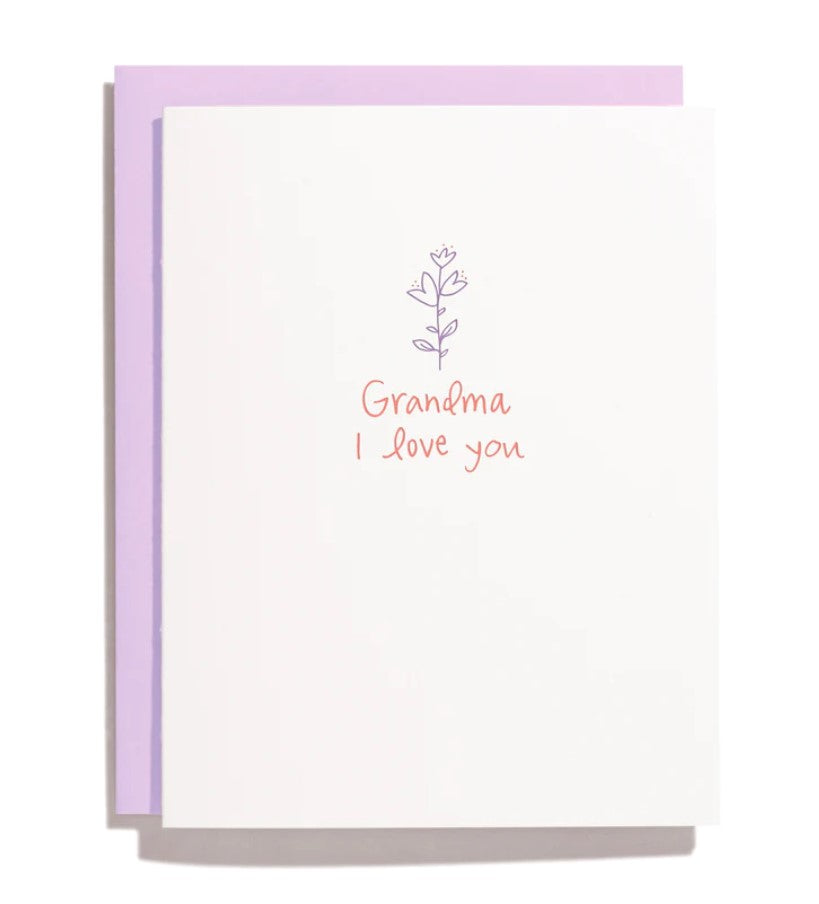 Shorthand Press Grandma Love Card – Bailey Road
